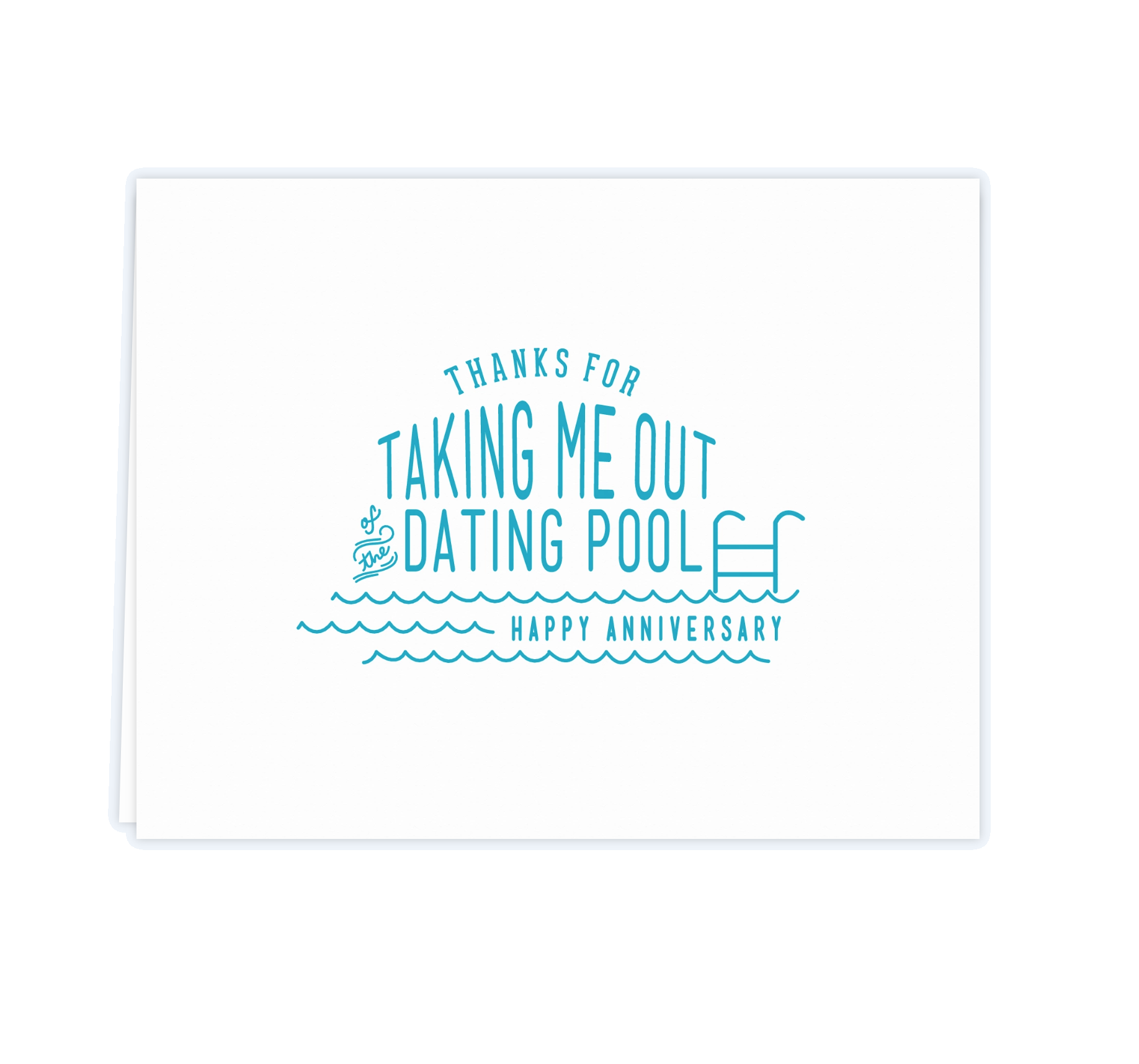 Dating Pool Anniversary Card | Beach House Greetings