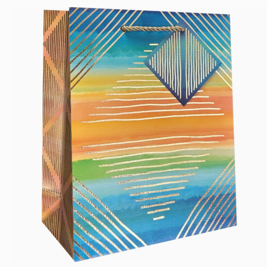 Modern Ombre Medium Gift Bag by Jillson & Roberts | Beach House Greetings