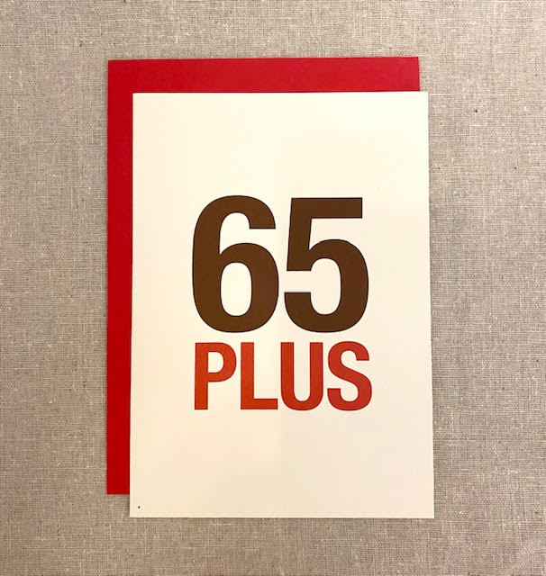65 Plus Birthday Card | Beach House Greetings