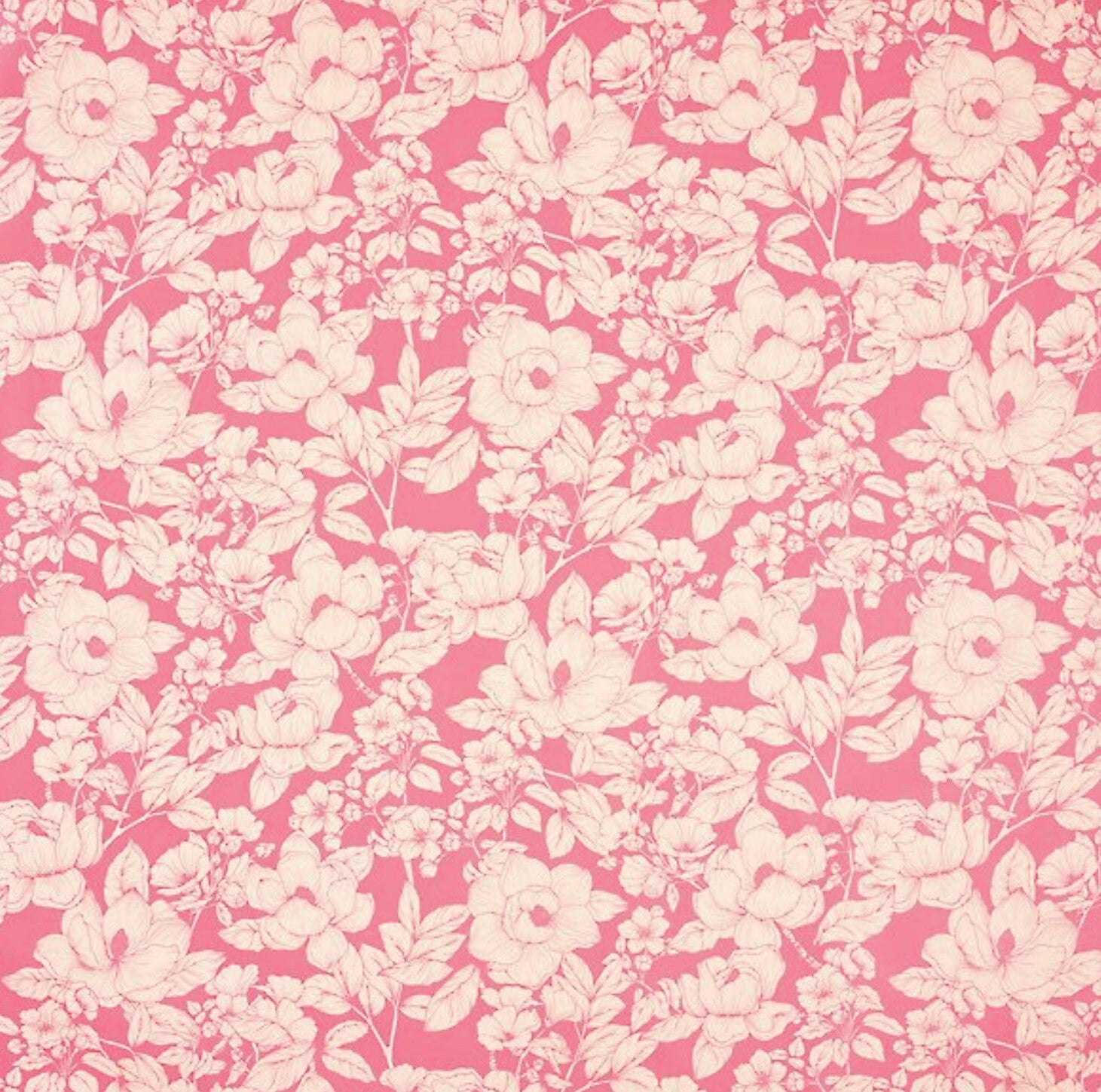 Two Toned Pink Floral Stone Continuous Roll Wrapping Paper by Paper ...